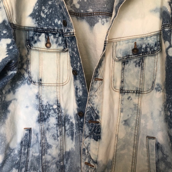 Wrangler | Jackets & Coats | Custom Bleached Denim Jacket | Poshmark